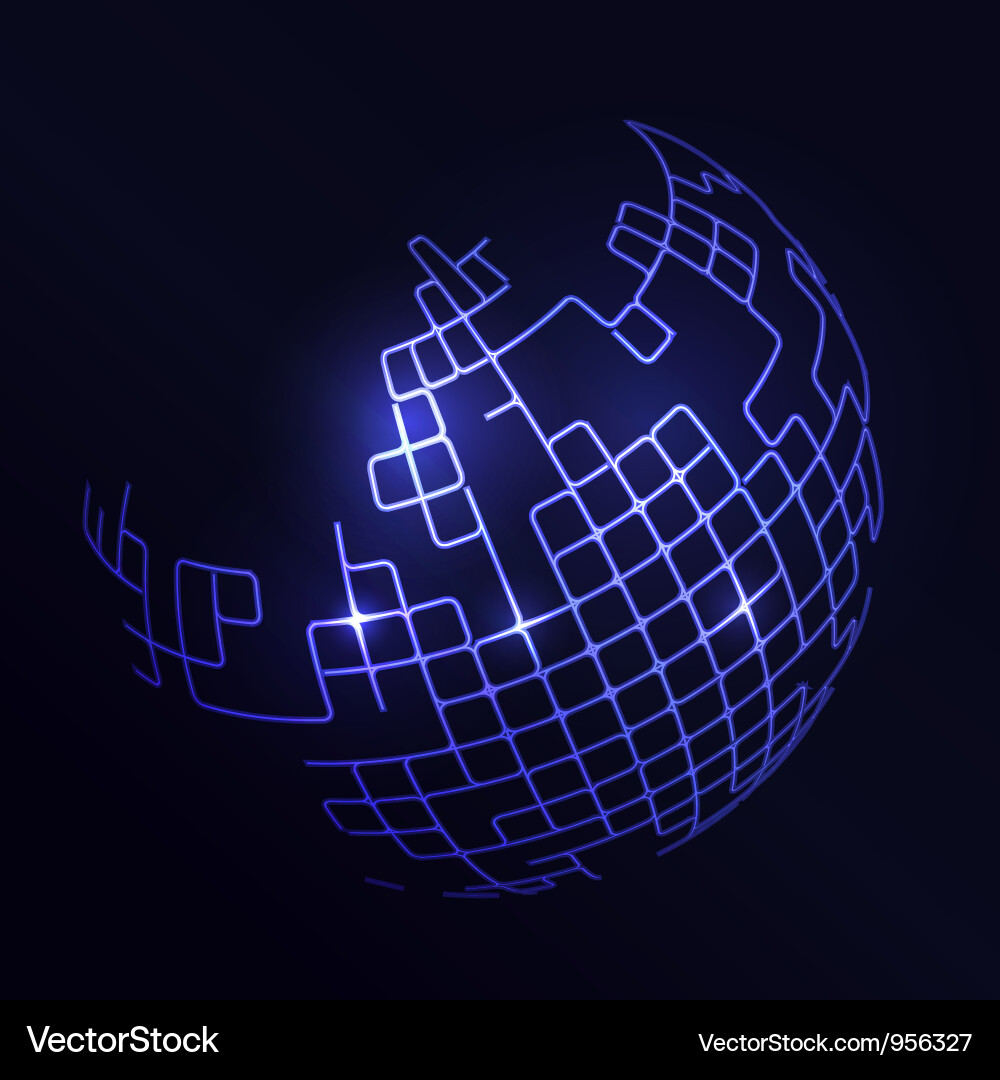 Abstract globe Royalty Free Vector Image - VectorStock