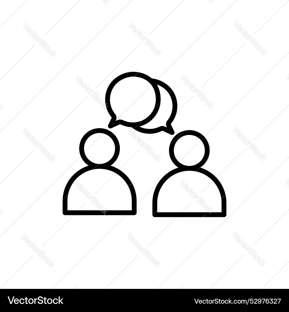 Conversation icon Royalty Free Vector Image - VectorStock
