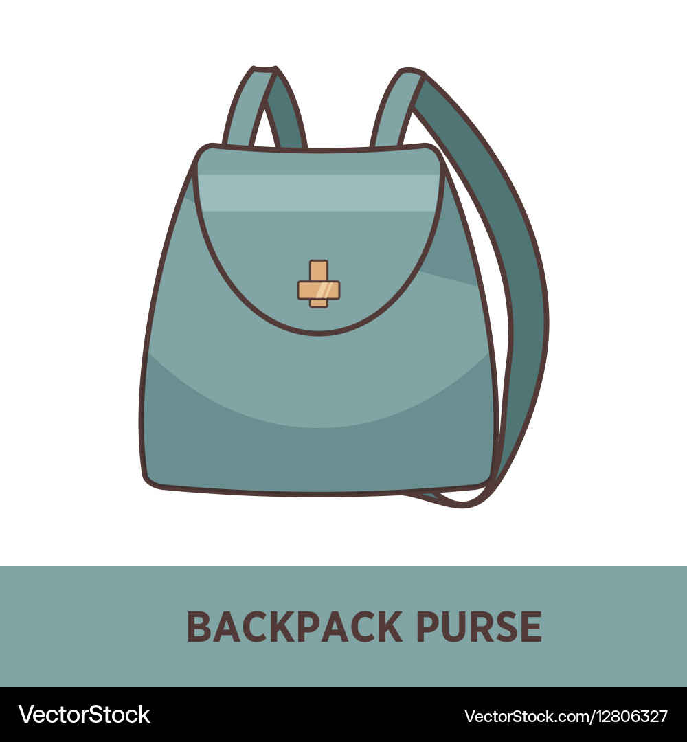 Fashion bag isolated on white Royalty Free Vector Image