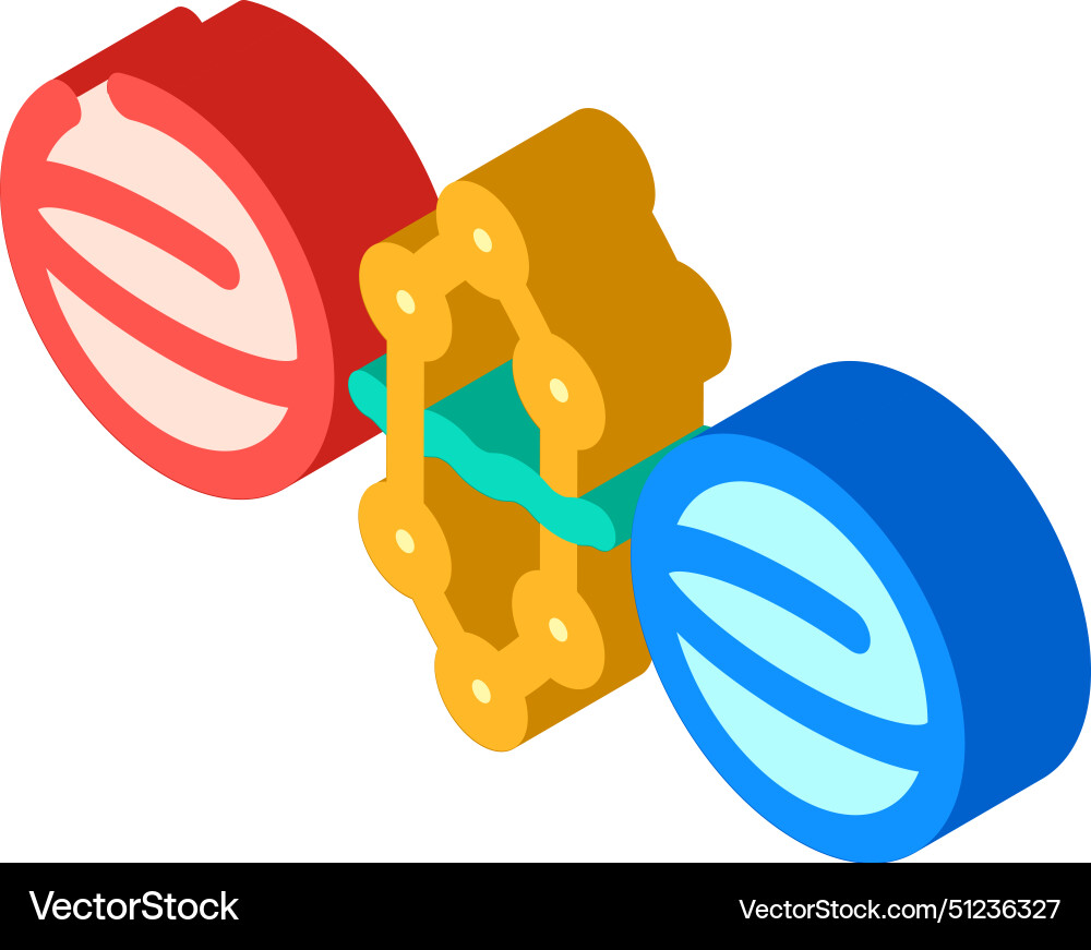 Gate Quantum Technology Isometric Icon Royalty Free Vector
