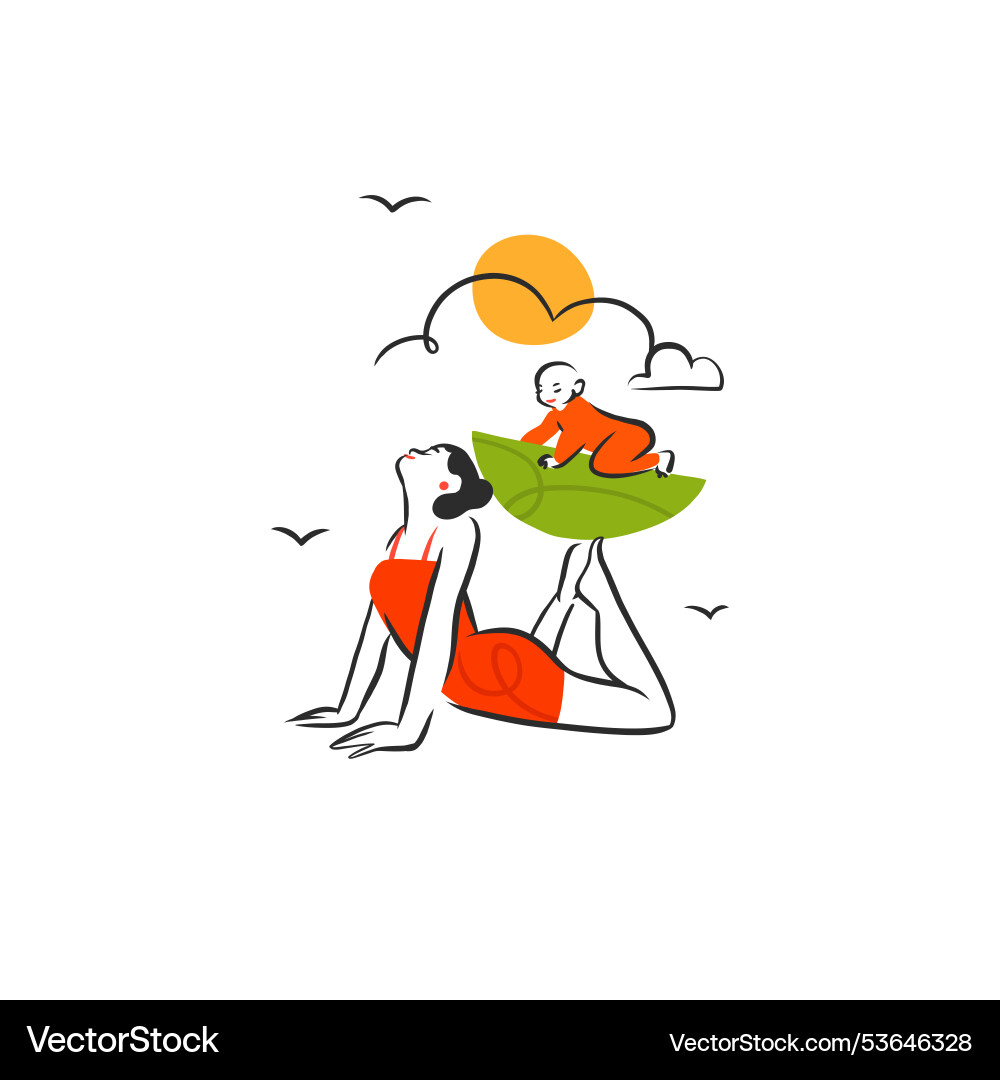 Hand drawn graphic cartoon line Royalty Free Vector Image