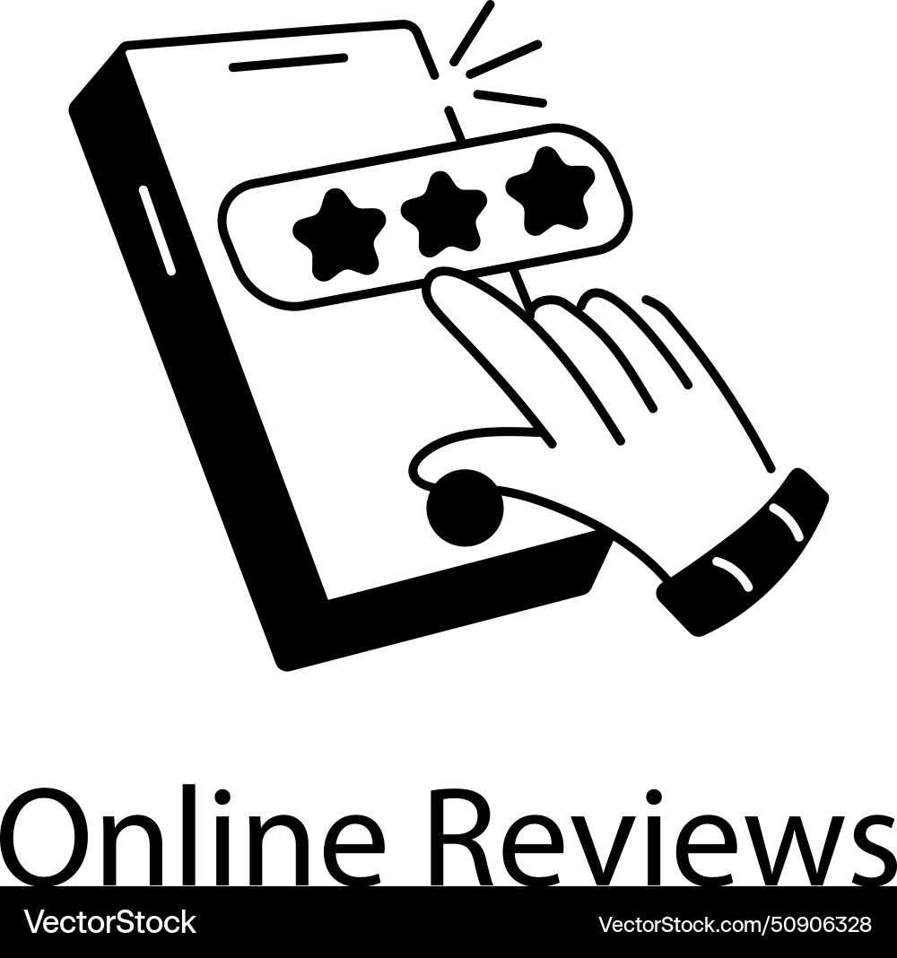 Online reviews Royalty Free Vector Image - VectorStock