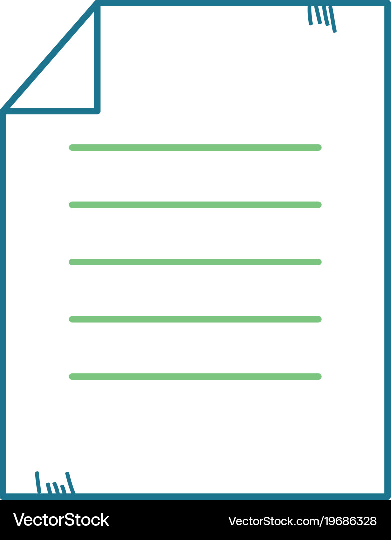 Paper document isolated icon Royalty Free Vector Image