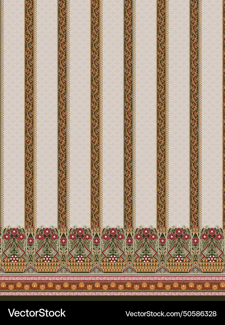 Textile digital design fabric print wallpaper Vector Image