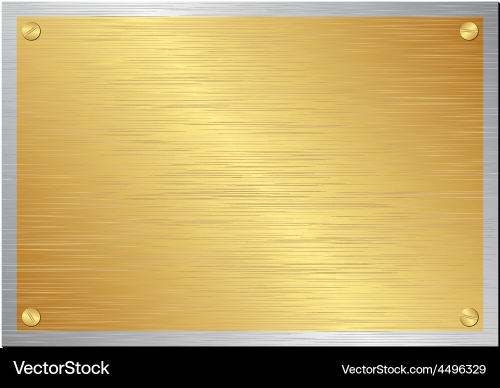 Plaque Royalty Free Vector Image - VectorStock