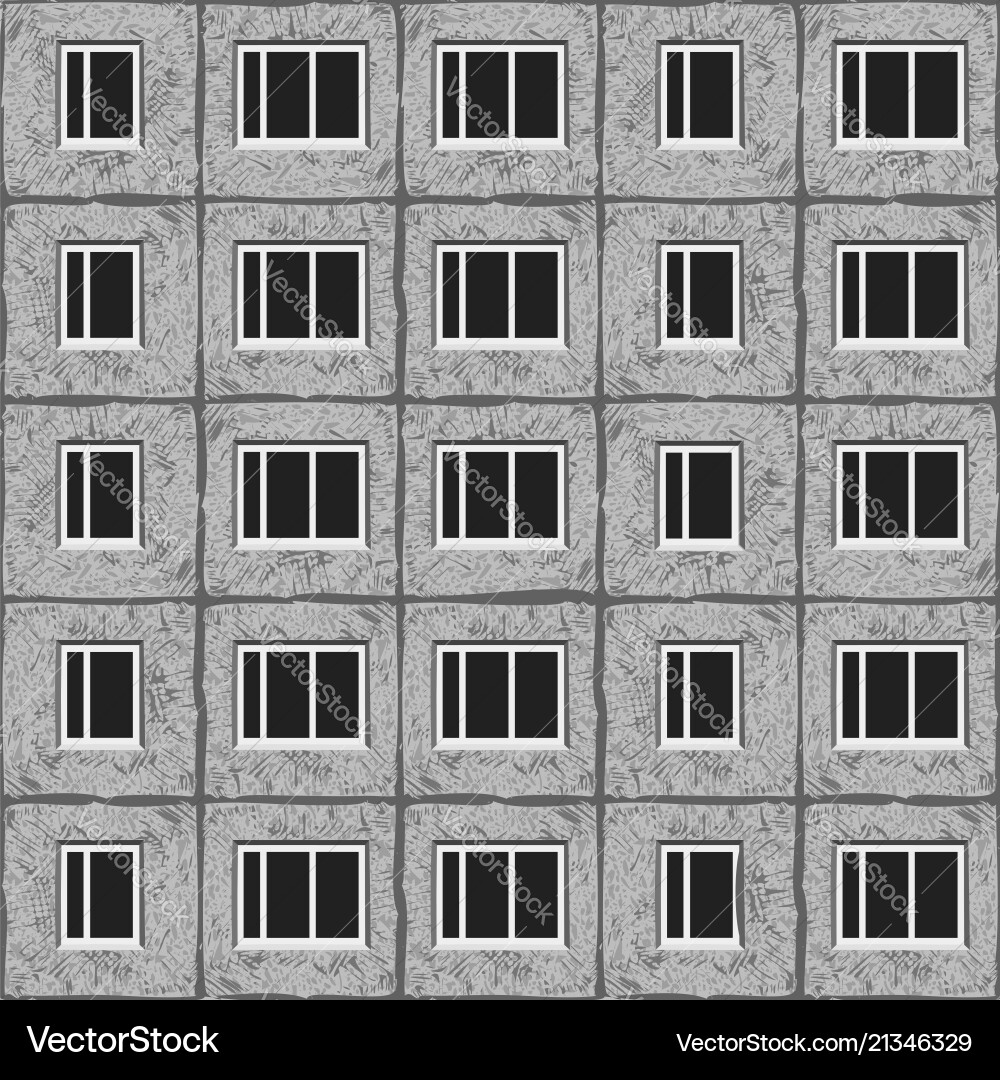 Seamless unified panel house print Royalty Free Vector Image