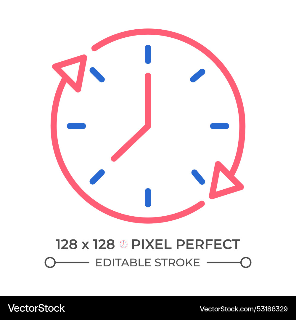 Time period two color line icon Royalty Free Vector Image