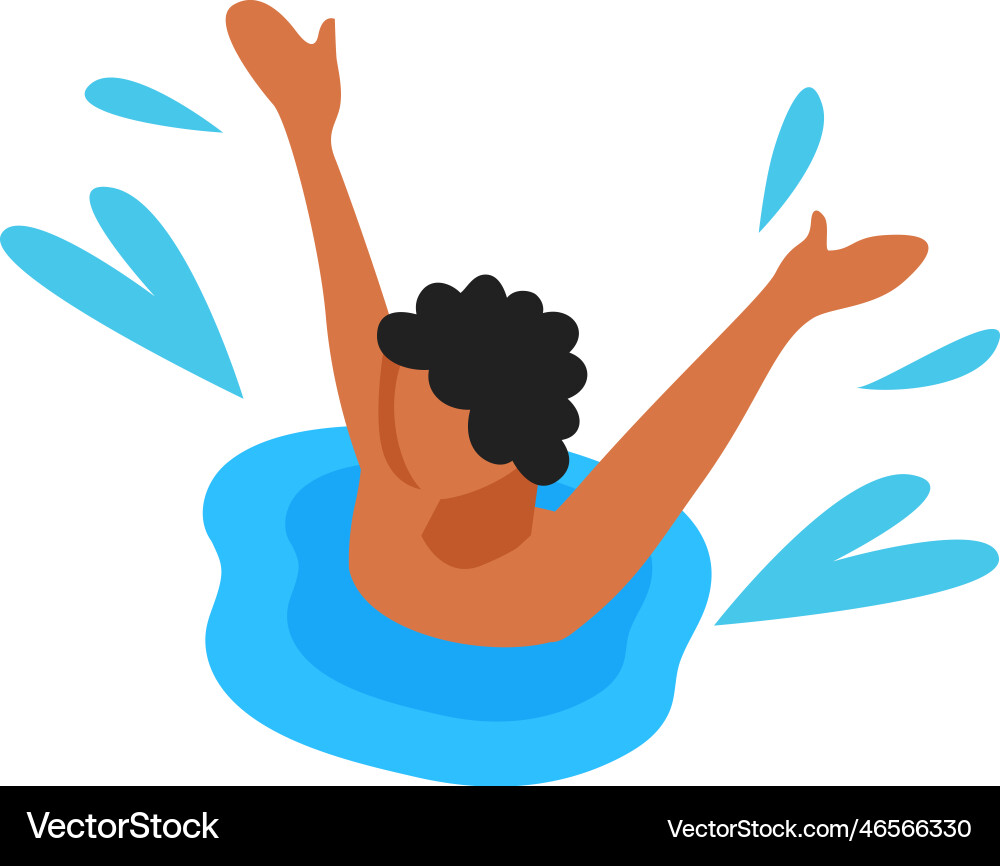 Drowning man icon Royalty Free Vector Image - VectorStock