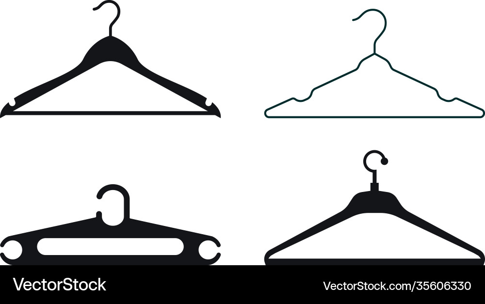 Isolated Cloth Hanger Icon Royalty Free Vector Image