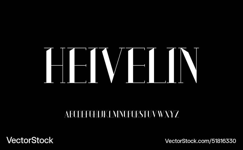 Luxury elegant and glamour font type Royalty Free Vector