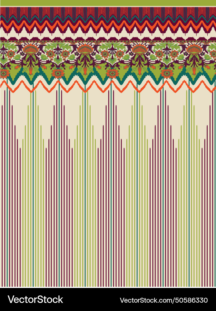 Textile digital design fabric print wallpaper Vector Image