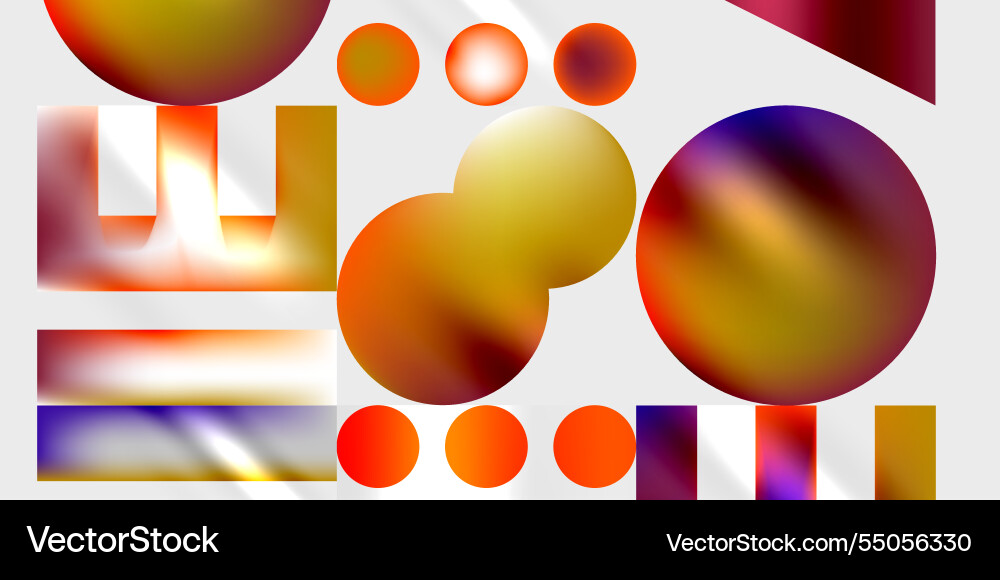 Triangles circles squares rectangles design Vector Image