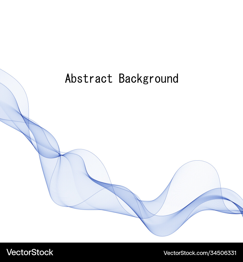 Abstract blue wave background Royalty Free Vector Image