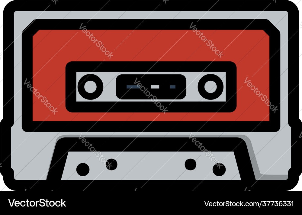 Audio cassette icon Royalty Free Vector Image - VectorStock