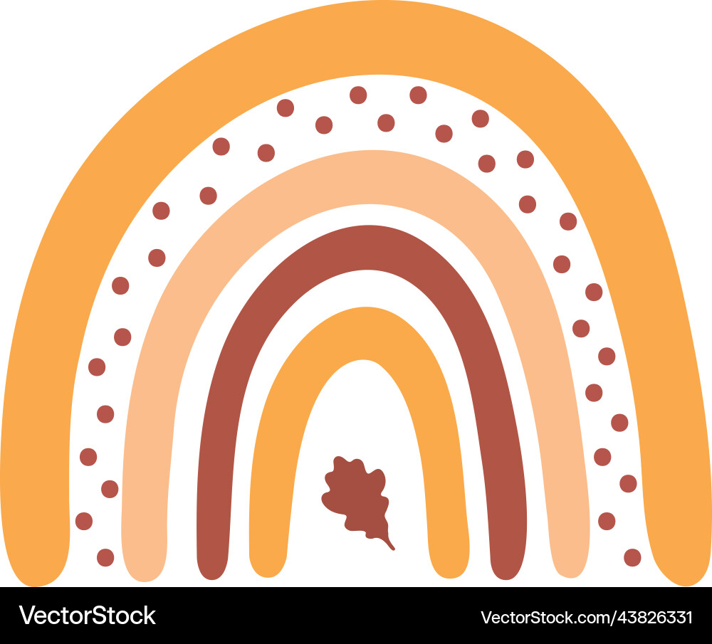 Autumn rainbow Royalty Free Vector Image - VectorStock
