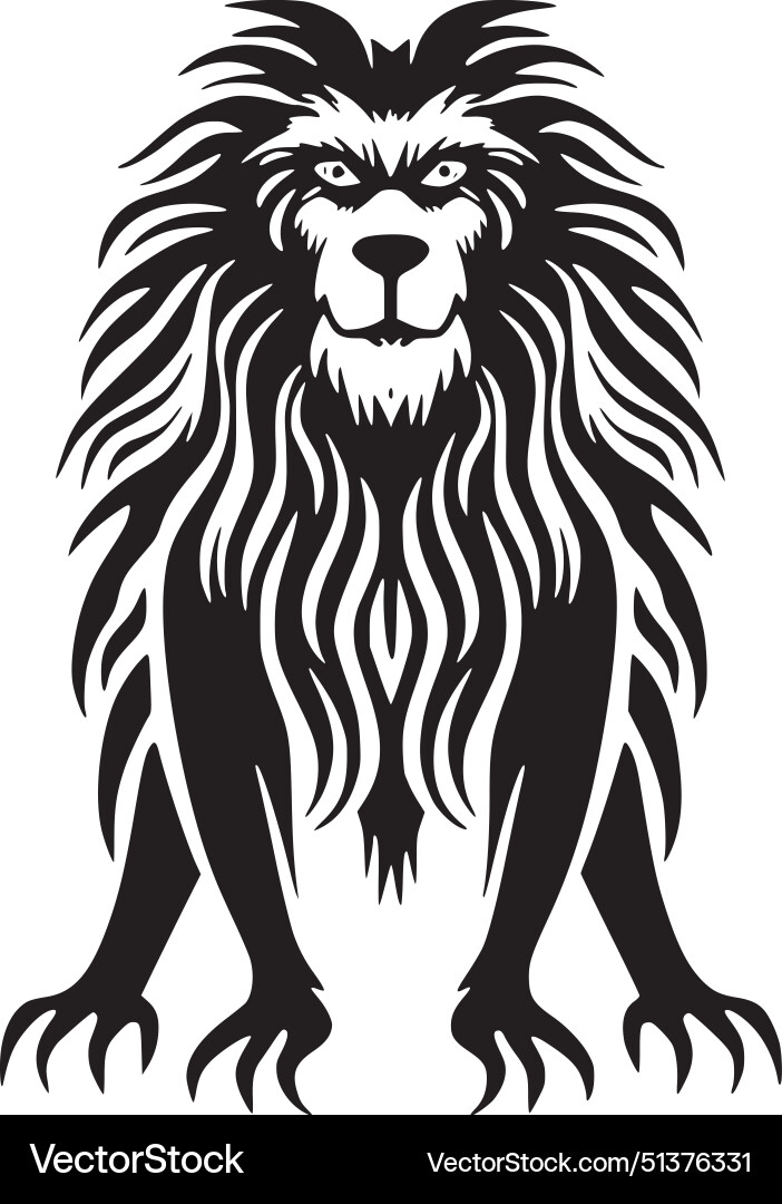 Baboon - minimalist and simple silhouette Vector Image