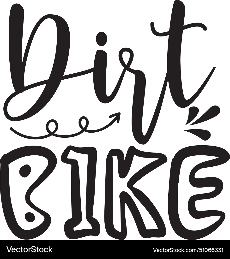 Dirt bike design on white background Royalty Free Vector