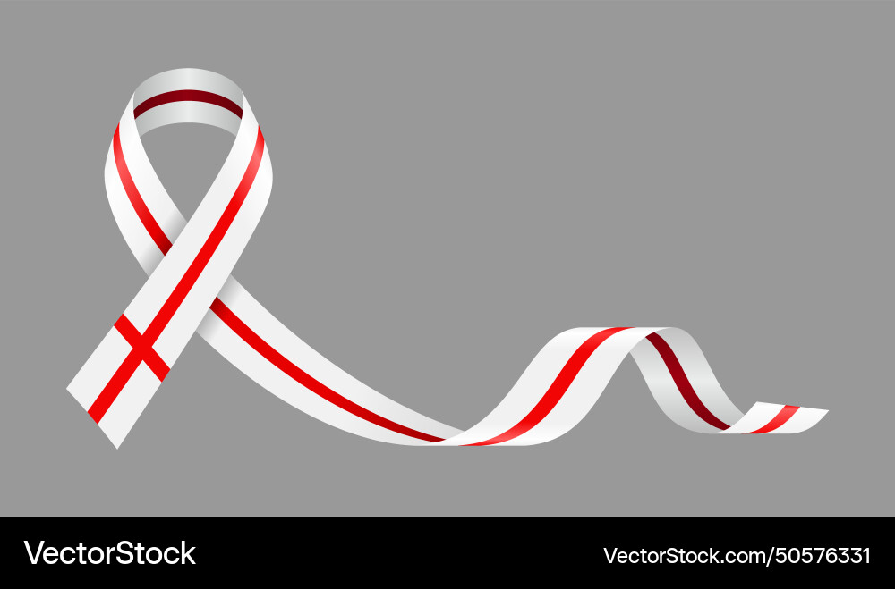 English flag stripe ribbon wavy background layout Vector Image
