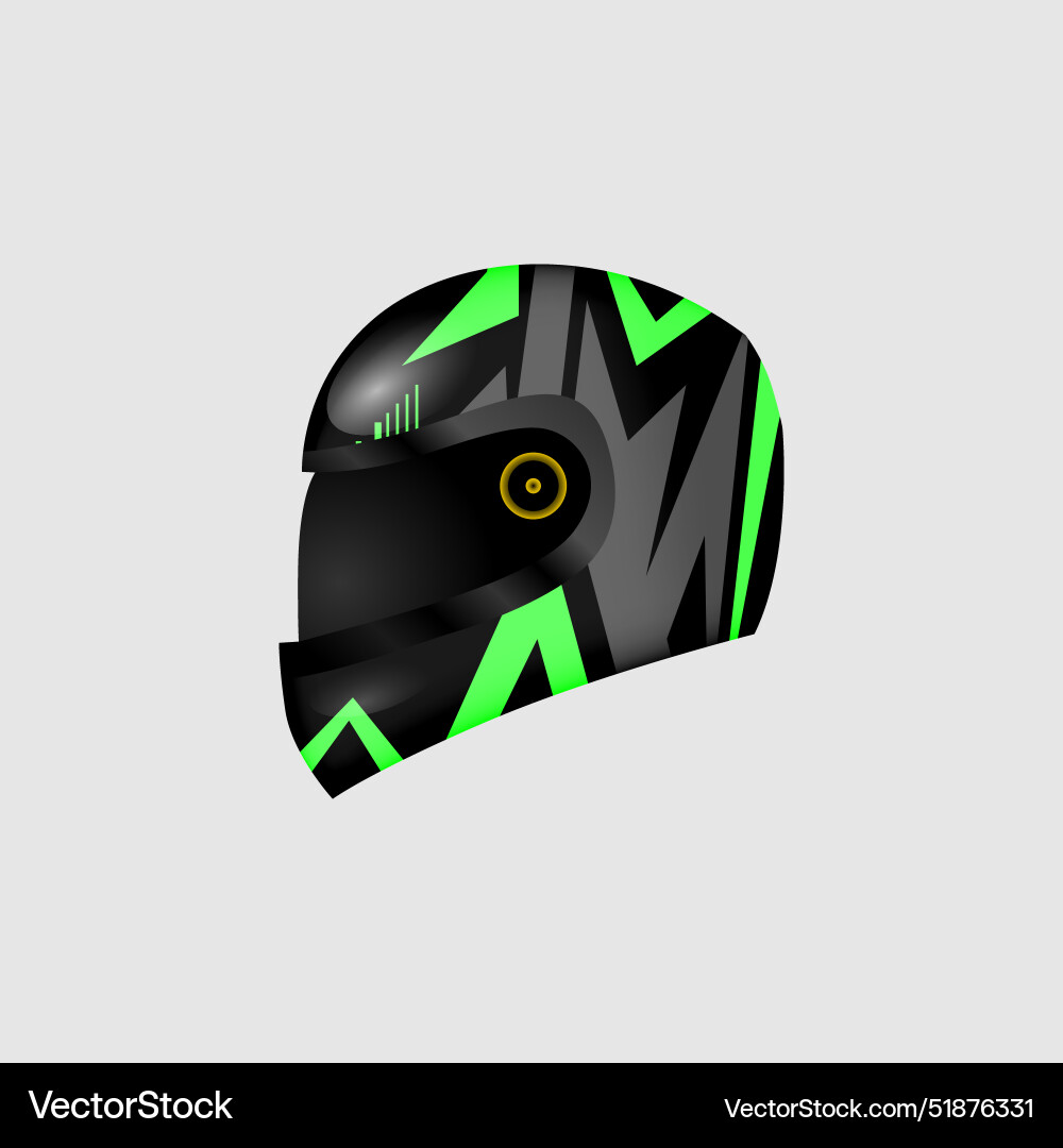Motorcycle helmet sport design concept Royalty Free Vector