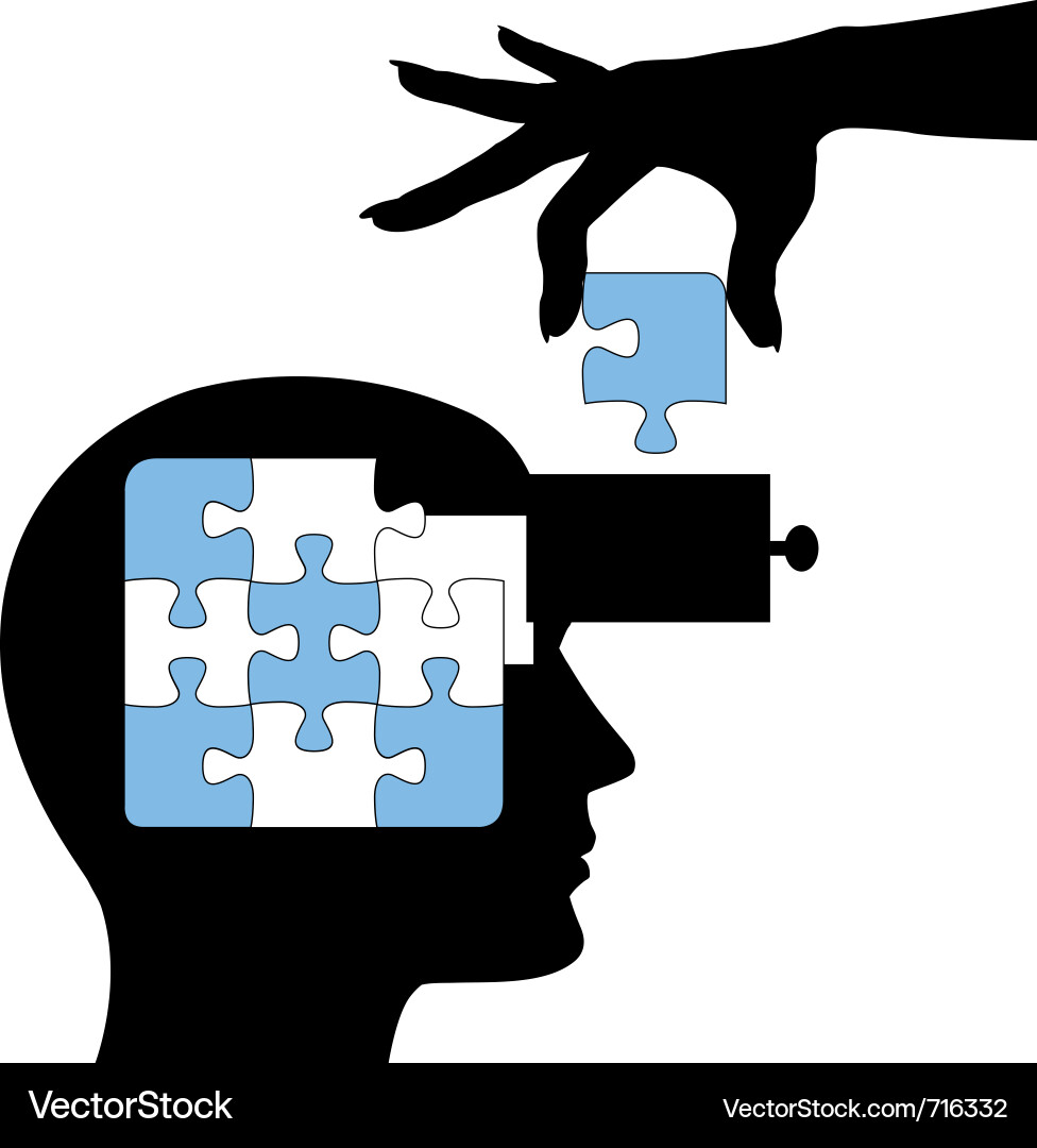 Hand puzzle Royalty Free Vector Image - VectorStock