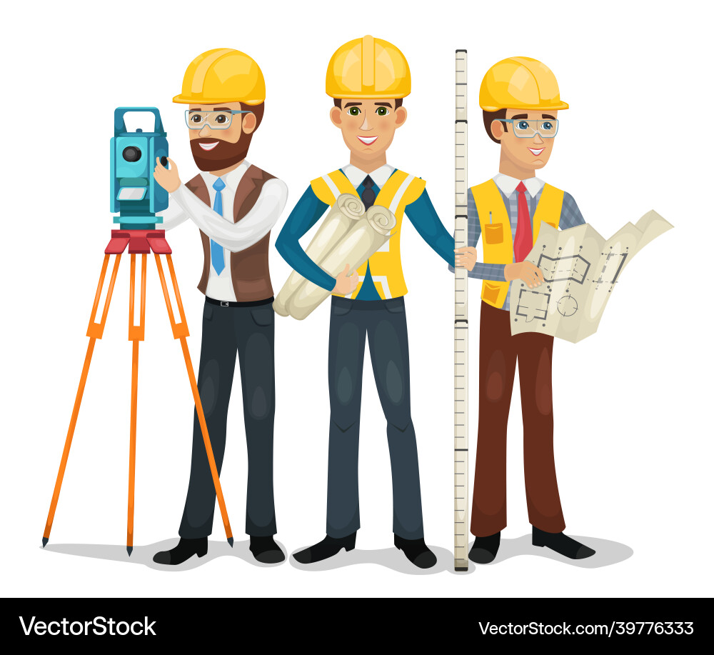 Engineering team Royalty Free Vector Image - VectorStock