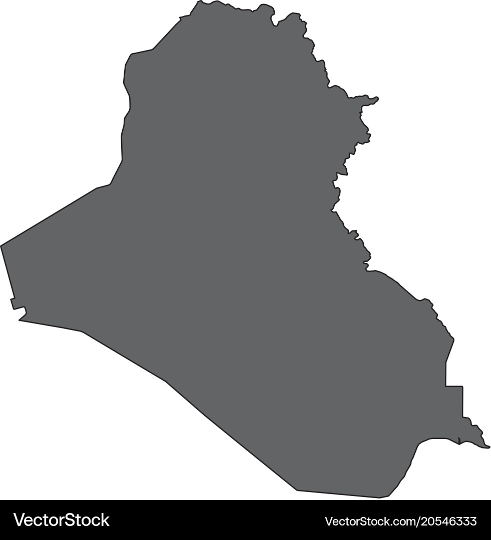 Iraq Map Royalty Free Vector Image - VectorStock