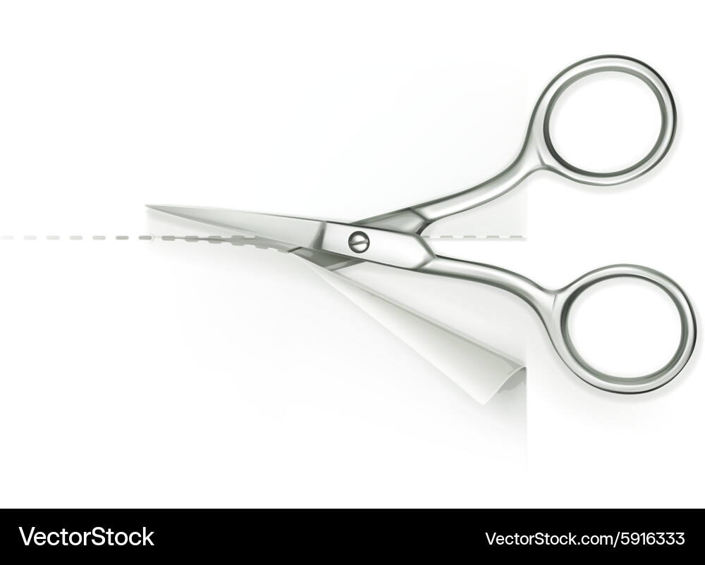 Scissors and paper Royalty Free Vector Image - VectorStock