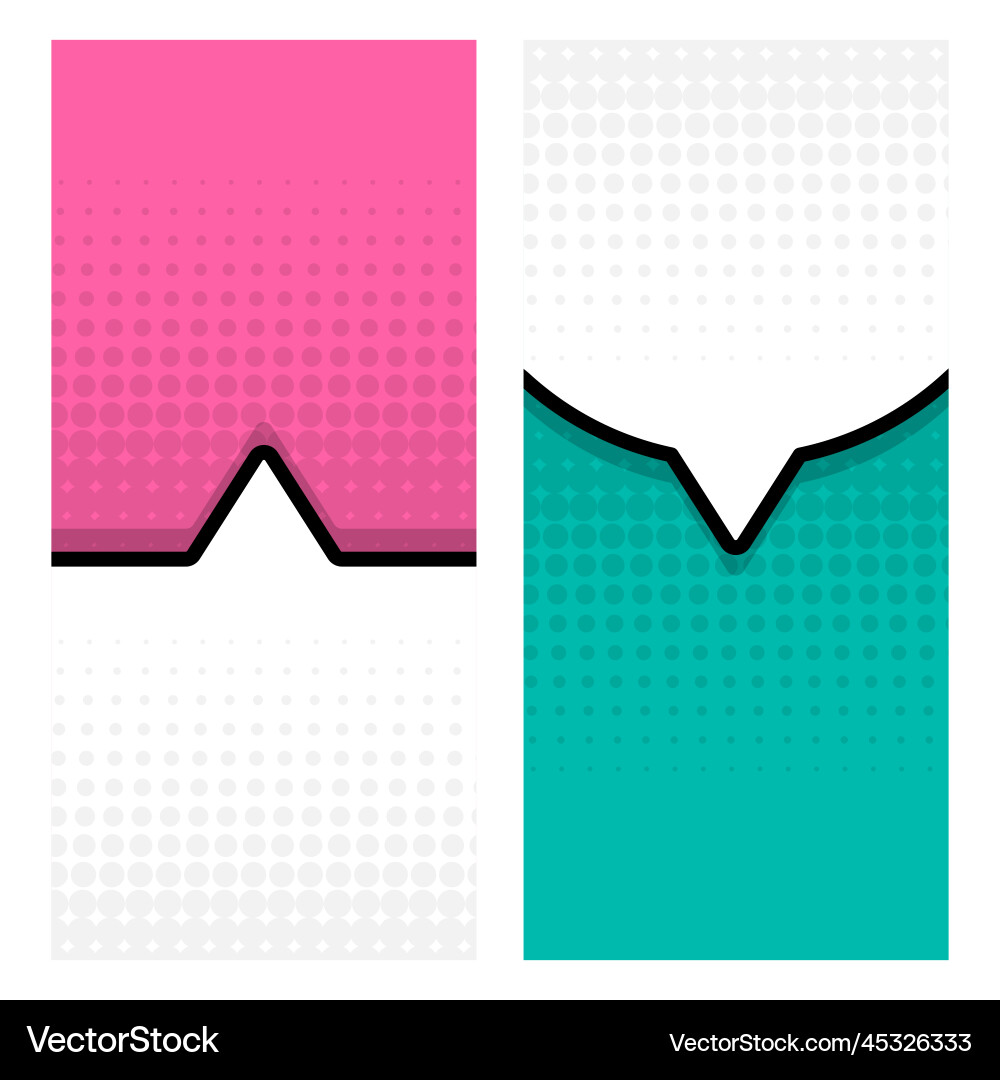 Two speech bubble halftone Royalty Free Vector Image