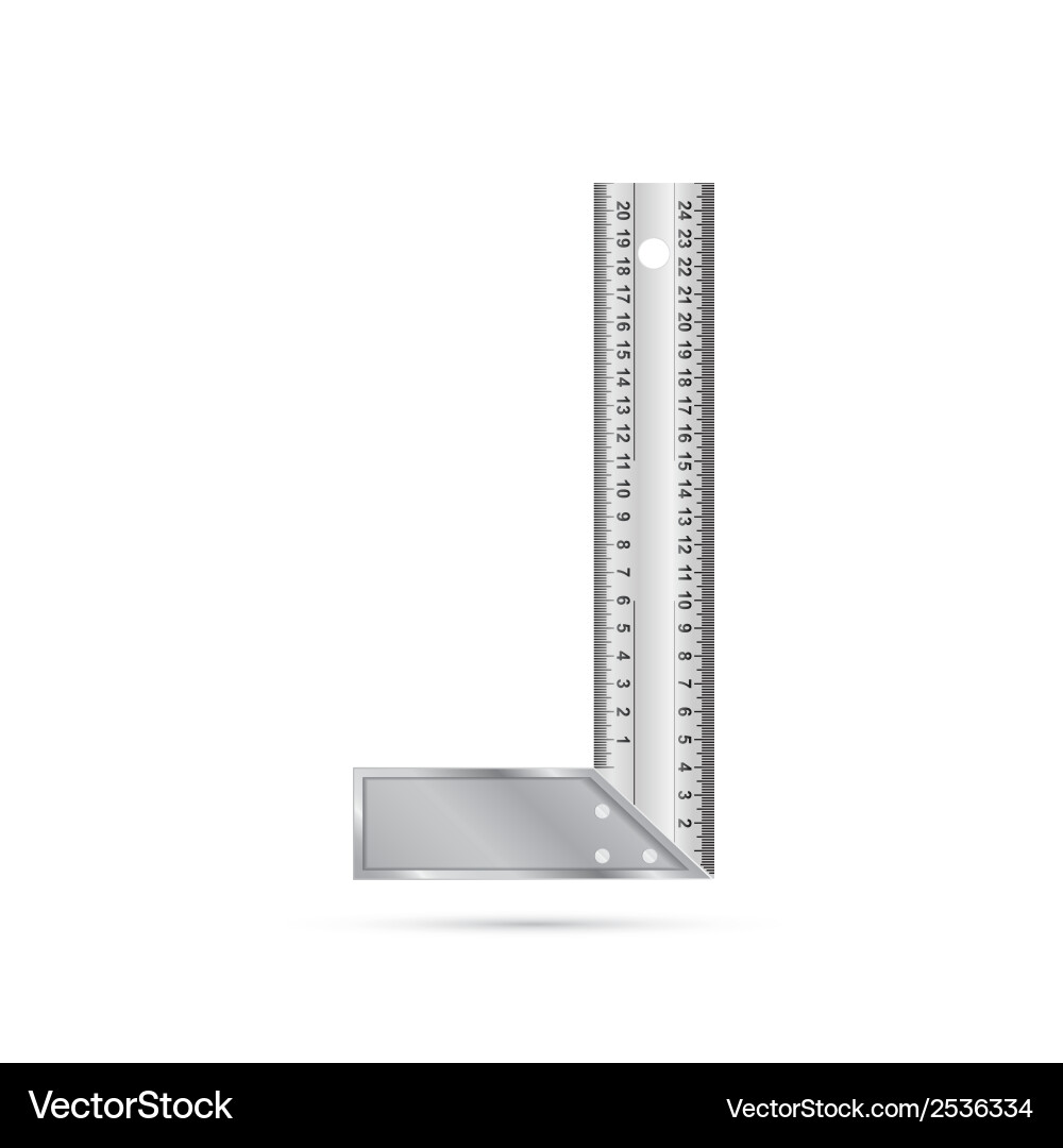 Angle Ruler on White Background Royalty Free Vector Image
