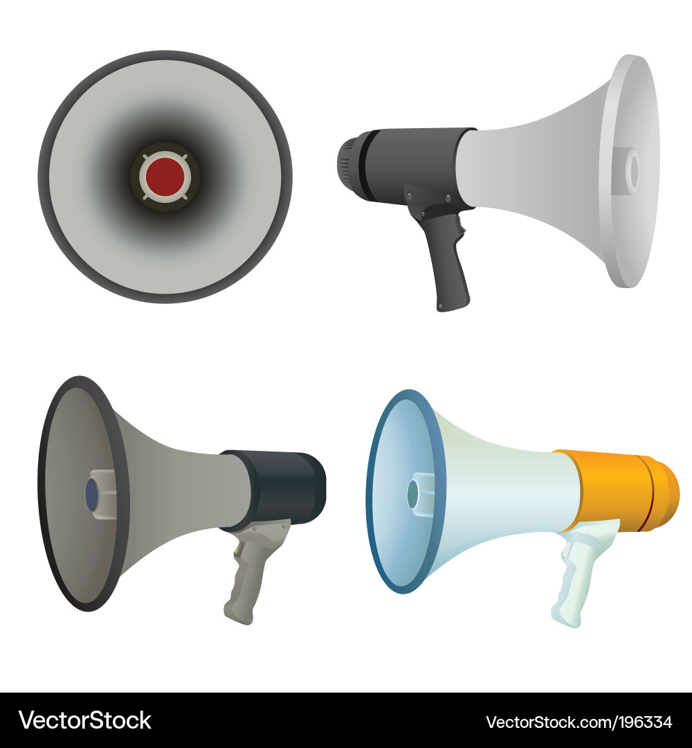 Bullhorn Royalty Free Vector Image - VectorStock