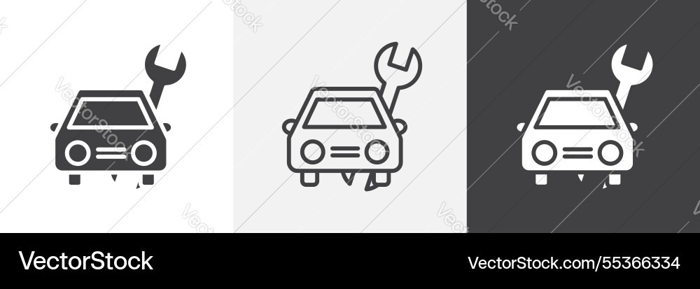 Car mechanic icons collection graphic designs Vector Image