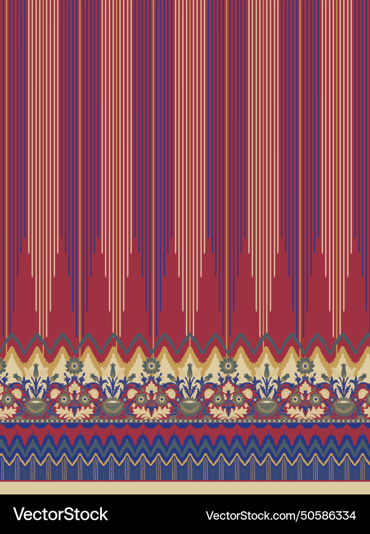 Textile digital design fabric print wallpaper Vector Image