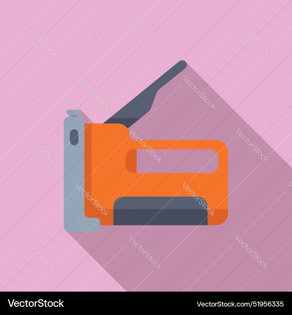 Construction stapler tool for fastening materials Vector Image