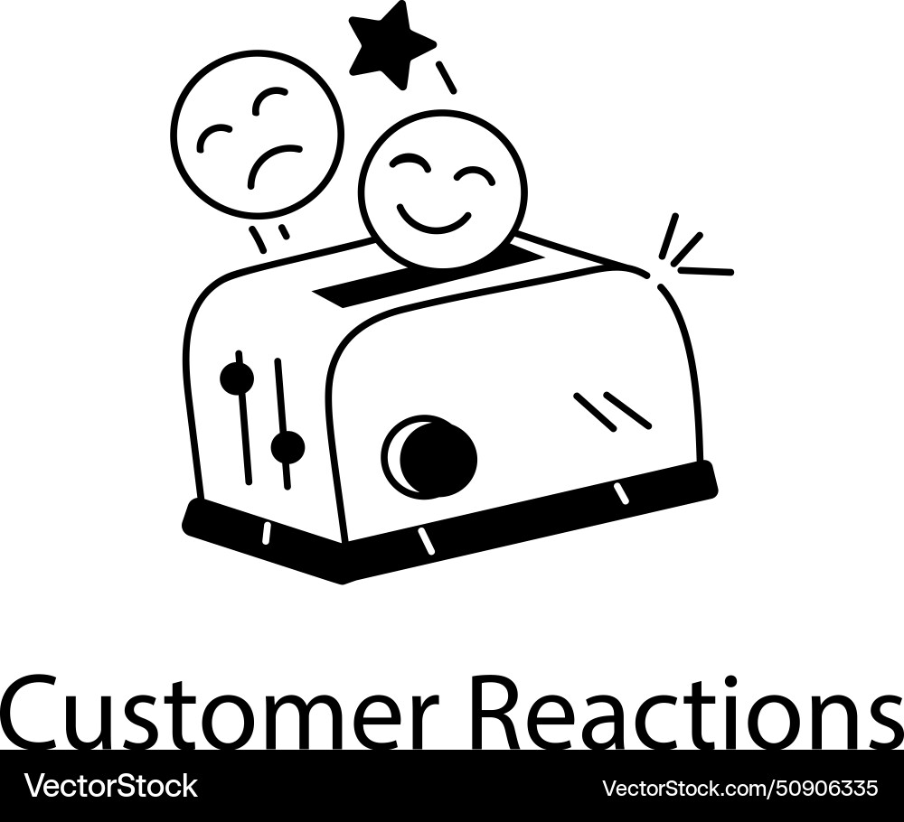 Customer reactions Royalty Free Vector Image - VectorStock