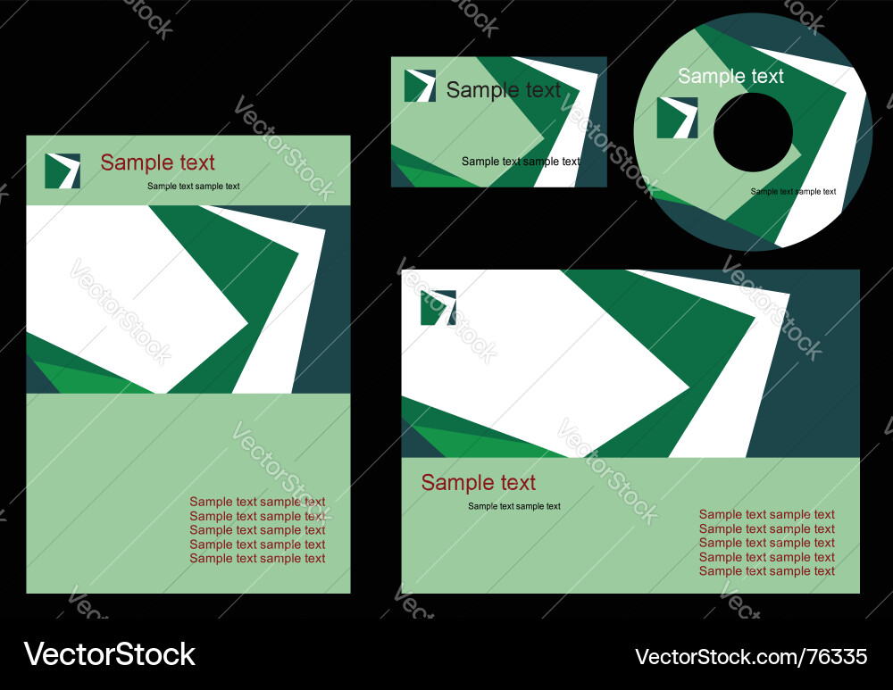 Elements of corporate style Royalty Free Vector Image