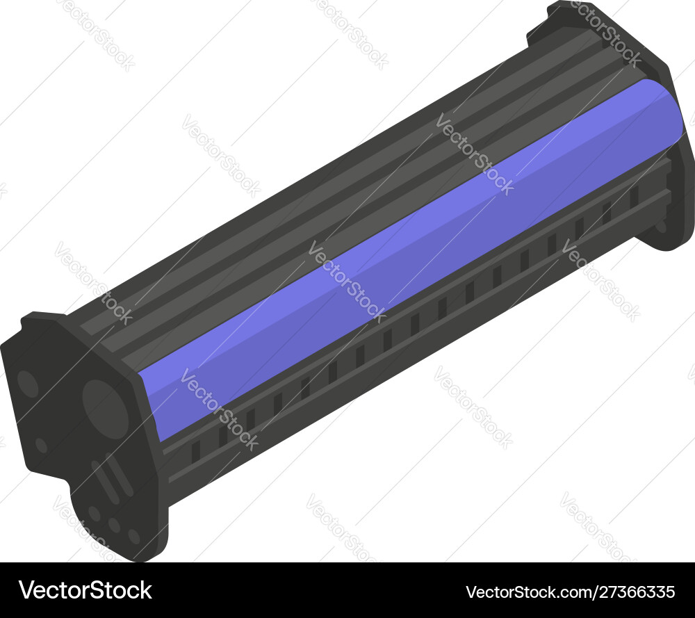 Laser printer toner cartridge icon isometric Vector Image