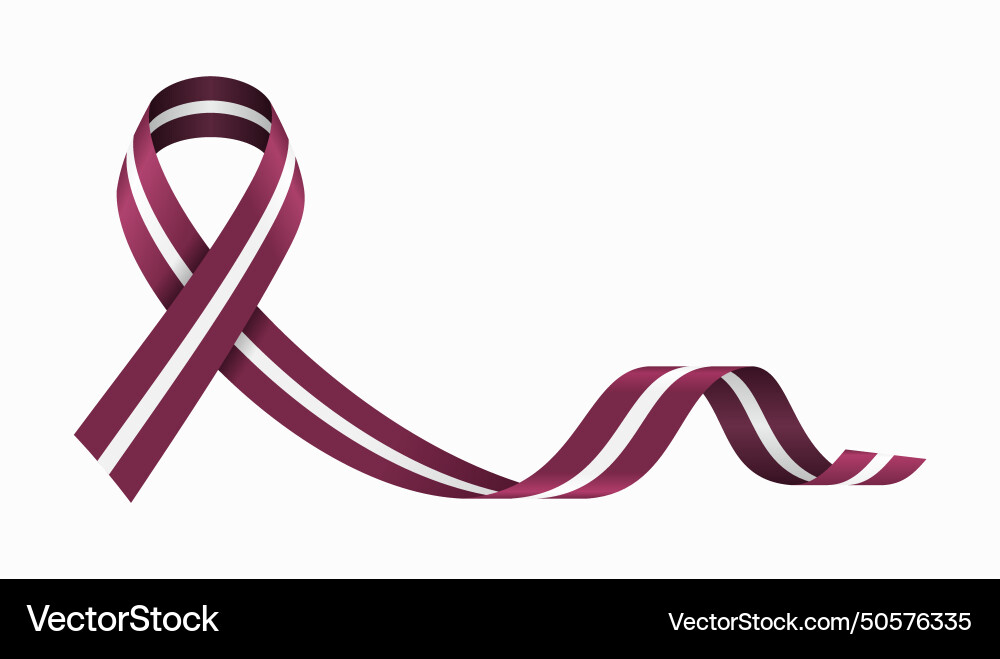 Latvian flag stripe ribbon wavy background layout Vector Image