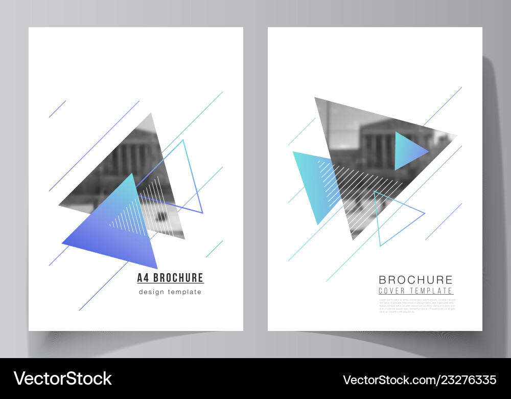 Layout of a4 format modern cover Royalty Free Vector Image