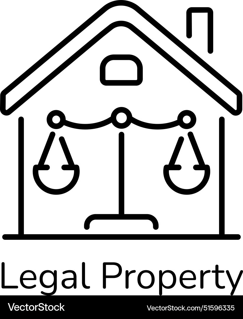 Legal property Royalty Free Vector Image - VectorStock