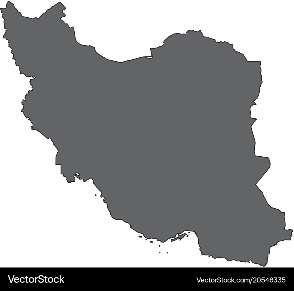 Map of iran Royalty Free Vector Image - VectorStock