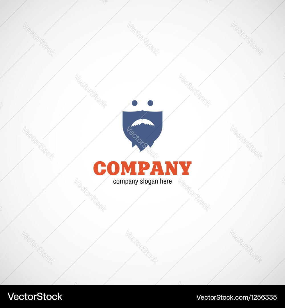 Old Man Company Logo Royalty Free Vector Image