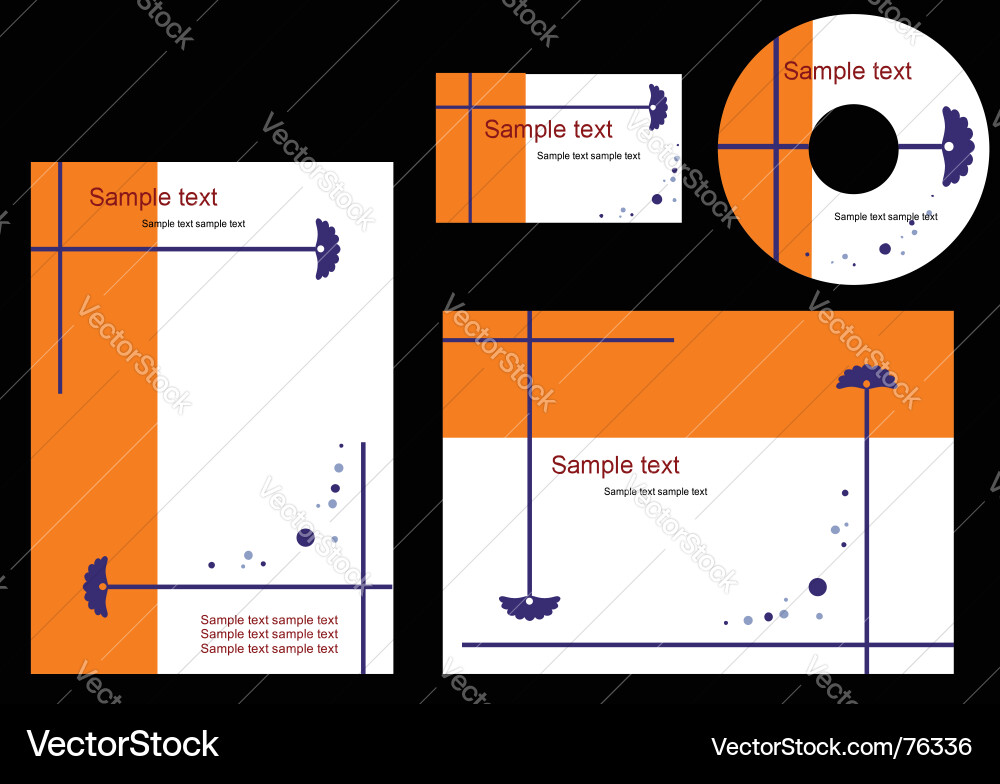Elements of corporate style Royalty Free Vector Image