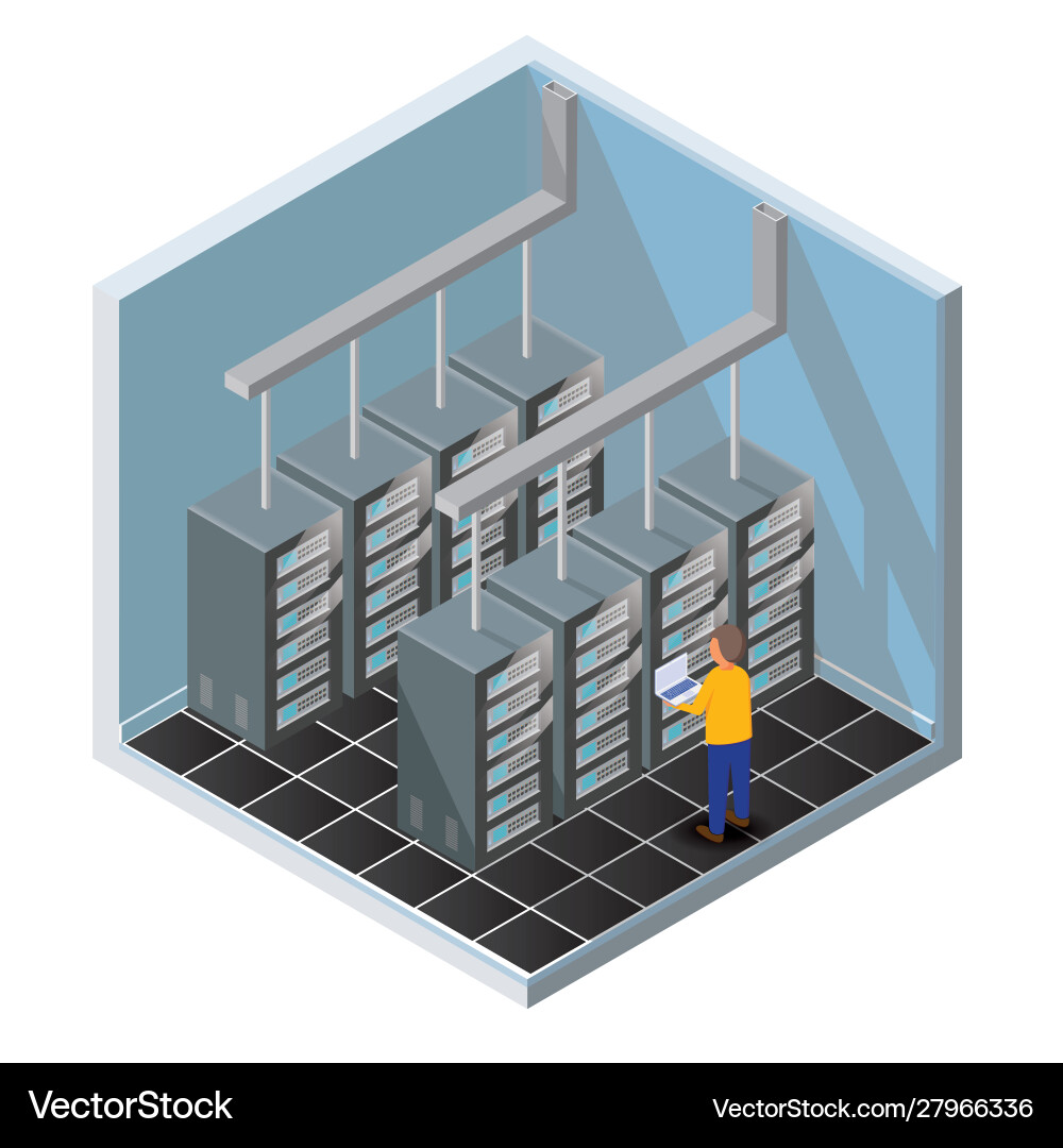Isometric diagnostic test Royalty Free Vector Image