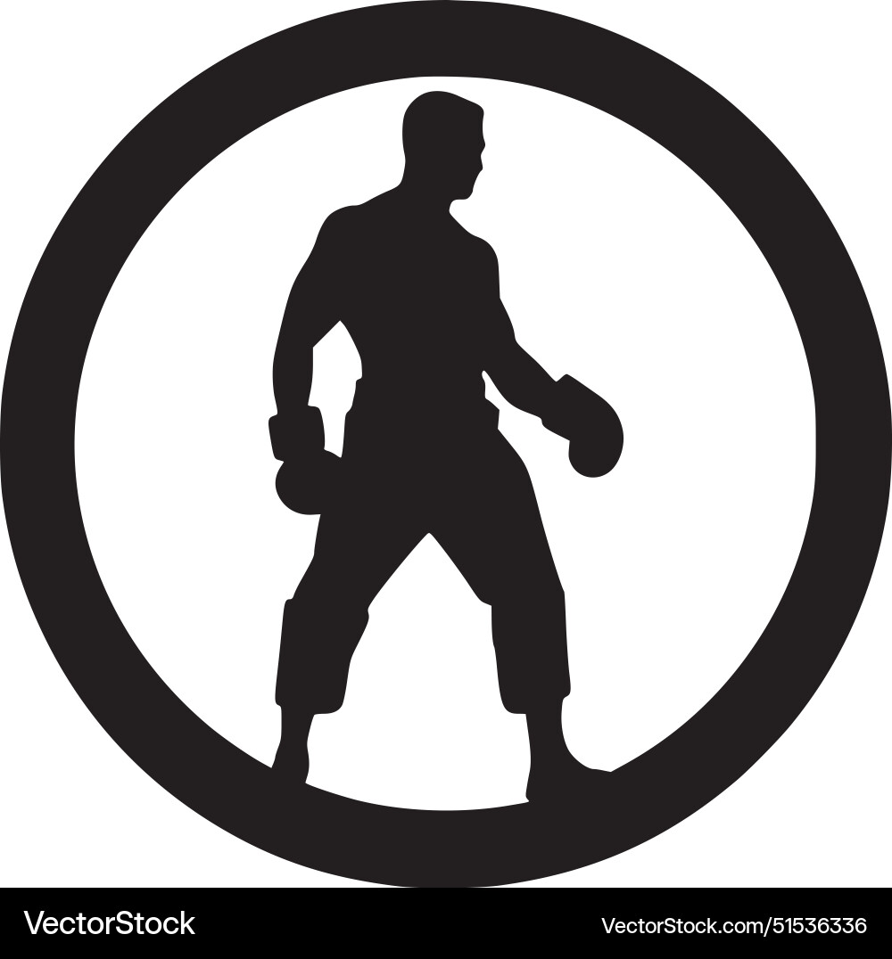 Mma - black and white isolated icon Royalty Free Vector