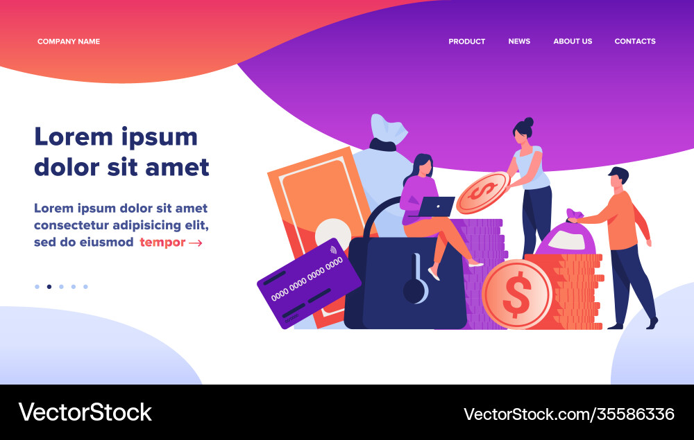 People protecting their cash Royalty Free Vector Image