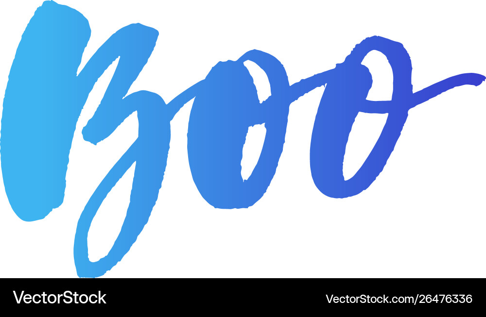 Slogan boo phrase graphic print lettering Vector Image