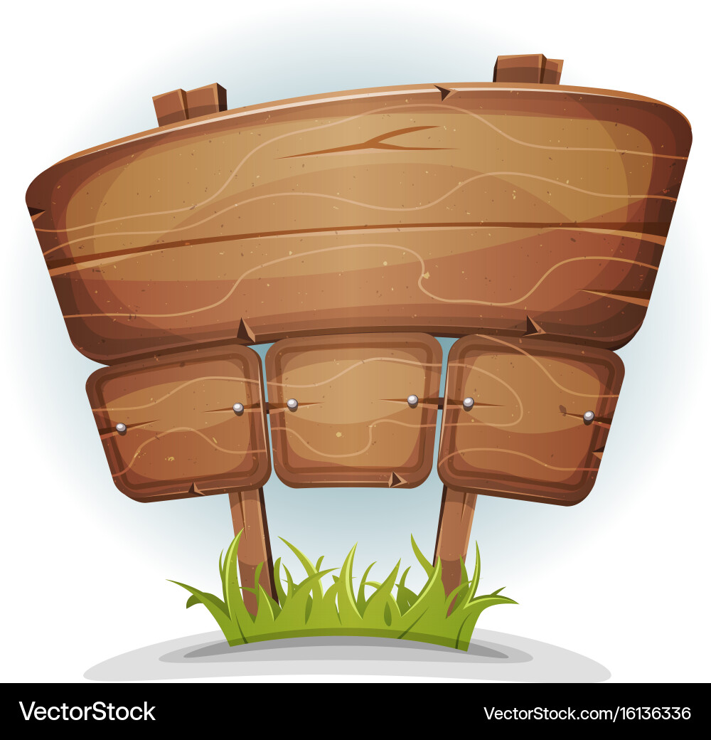 Spring country wood sign Royalty Free Vector Image