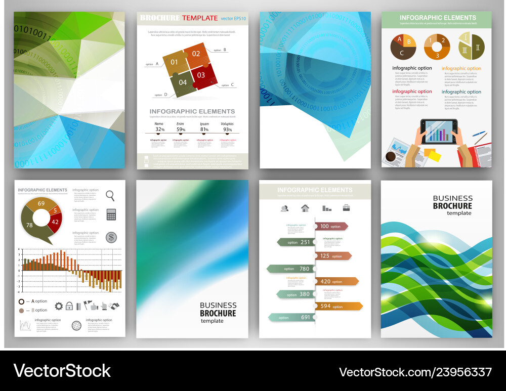 Abstract Backgrounds & Brochures Royalty Free Vector