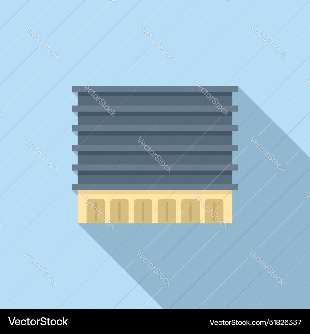 Modern government building with columns showing Vector Image