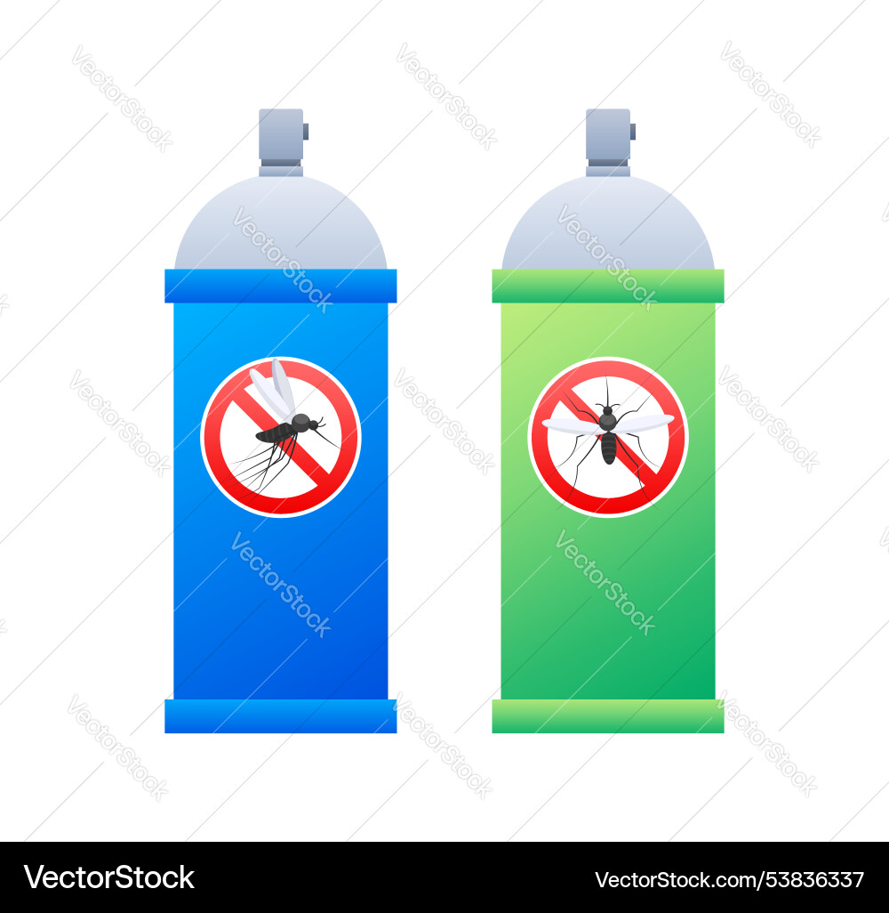 Mosquito repellent spray protecting from malaria Vector Image